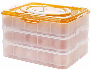Birud 3 Layer 60 Egg Storage Box/Food Storage Box/Vegetable Storage ...