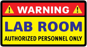 VVWV LAB ROOM SIGN STICKER Emergency Sign Price in India - Buy VVWV LAB ...