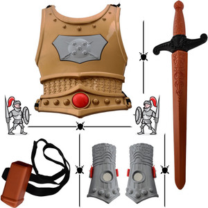 ToyDor WAERABLE SOLDIER SHIELD WITH SWORD Toys For Kids Girls Boys ...