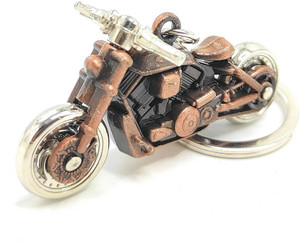 Jdp Novelty Bike Metal Keychain with Rotating Wheels and Movable ...