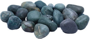 Pebblo Polished Green Natural Stone Pebbles (500 Gms), - Decorative ...