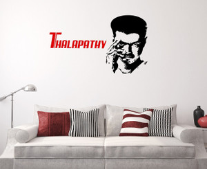 WALLDECORS ACTOR VIJAY IMAGE WITH THALAPATHY ALPHABET Medium Self ...