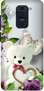 PRINTVEESTA Back Cover for Redmi Note 9 Teddy Bear Cut Teddy Printed ...