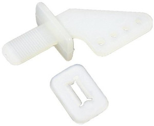 Ihc White Plastic 4 Holes Control Horns for RC Toy Plane Model (Pack of ...