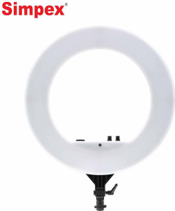 Simpex LED 522 Ring Light 18 inch, Dimmable 3200k-5600K, Studio ...