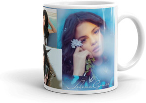 Ridhi Sidhi Design Selena Gomez - White Ceramic Printed Coffee (330ml ...