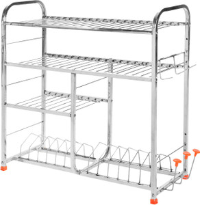 IRONTECH Utensil Kitchen Rack Steel Premium Quality 24 X 24 Inches Wall ...