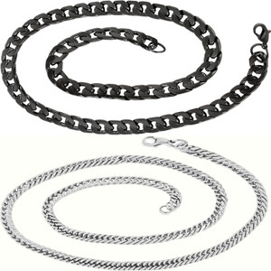 Fashion Frill Stylish Modern Golden Neck Chain Combos Pack of 2 ...