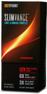 GNC BodyDynamix Slimvance Core Slimming Complex - Thermogenic (120 ...