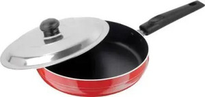 Maa ganga Fry Pan 24 cm diameter with Lid 1 L capacity Price in India ...