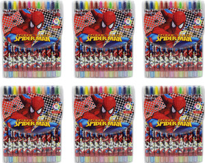 Flipkart.com | Asera Spiderman Cartoon Rolling Crayons for Kids (Set of ...