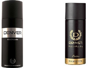 DENVER Black Code Caliber Each One is 50ml (Pack Of 2)*&100ml Deodorant ...