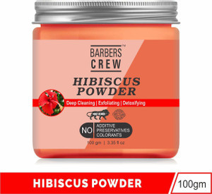 Barbers Crew Pure & Natural Hibiscus Flower Powder for Face Packs and ...