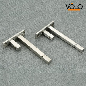 Hyderon F Type Glass Shelf Bracket Square 12 Inches 12 Inch, 1.5 Inch ...