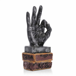 Parijata Polyrein Hand Gesture Desk Statues Finger Sculpture Decor ...