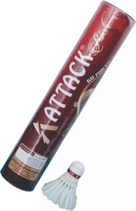 ATTACK RICH BADMITON SHUTTLE Feather Shuttle - White - Buy ATTACK RICH ...