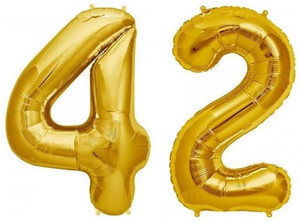 Flipkart.com | sehgal Solid 42 Numbers Golden Foil- Birthday ...