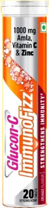 Glucon-C ImmunoFizz Orange Flavored Effervescent Tablets Energy Drink ...