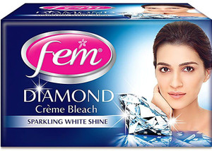 Fem creme bleach DIAMOND sparkling white shine Price in India - Buy Fem ...