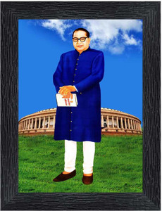 pnf Dr. B. R. Ambedkar Wood Photo Frames with Acrylic Sheet (Glass ...