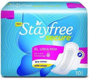 STAYFREE Secure Ultra Thin XL 10 Wings Sanitary Pad Sanitary Pad ...
