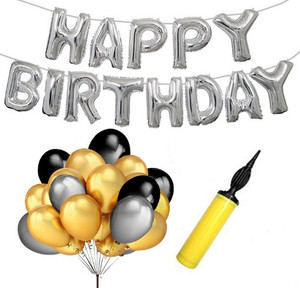 Flipkart.com | ACOME Solid Surprise Combo Happy birthday balloons with ...