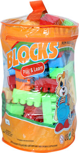 Vijaya Impex Mega Jumbo pack of Multicolored educational Blocks for ...