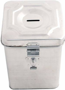 Steelone Stainless Steel Money Bank Piggy Banks Antique Coin Bank Box ...