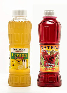 NATRAJ The Right Choice Rooh-E-Azam Sharbat & Lemon Sharbat Syrup (Pack ...