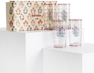 Fabindia (Pack of 4) 10666283 Glass Set Water/Juice Glass Price in ...