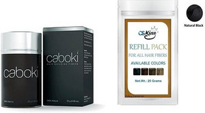 Caboki Hair Building Fibers, Hair Volumizer Fiber, Natural Black Color ...