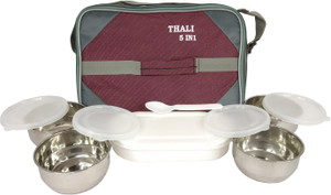 Flipkart.com | Uniqon 5 In 1 Thali Set High Insulated Thermal Tiffin ...