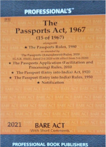 Passports Act, 1967 With Passports Rules, 1980 Bare Act 2021 Edition ...
