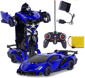 LITTLEMORE Remote Control Robot 2in1 Transform Car Toy for Kid ...