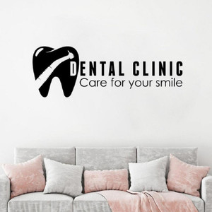 LYOMAN 59 cm Dental Sticker For Clinic Hospital Wall Sticker Self ...