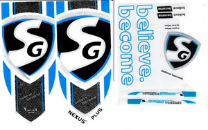 SG BRD Cricket Bat Sticker (Blue) Bat Sticker - Buy SG BRD Cricket Bat ...