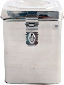 for lifestyle Stainless Steel Rectangle Shape Money Bank Piggy Banks ...