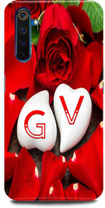 Ignite Back Cover for Realme 6i/RMX2002,G Loves V Name,G Name, V Letter ...