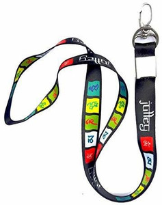 TickRight Multi-Colour Julley key Chains Fabric Locking ID tag for ...