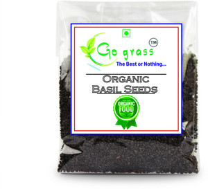 GO GRASS Basil Seeds / Tukmariya / Sabja / Bapji Seed for Protein ...