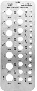 Kirti NDT DRILL GAUGE FRACTIONAL SIZE Hole Gauge Price in India - Buy ...