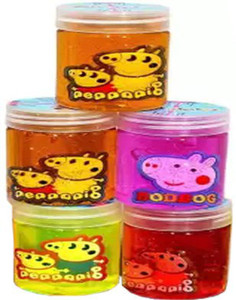 anjanaware Magic peppa pig slime Crystal long bottel dough Putty Slime ...