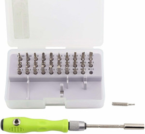 Triangle Ant 32 In 1 Mini Screwdriver Bits Set with Magnetic Flexible ...