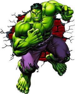 Divine studio 69 cm Incredible Hulk Wall Sticker| Decorative Wall ...