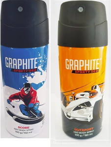GRAPHITE SCORE AND OUTSPORT 2021 NEW DEO PACK OF 2 Body Spray - For Men ...