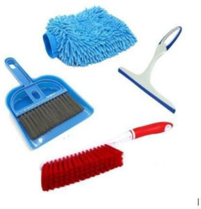 SBTs cleaning combo-232 Duster, Kitchen Wiper, Dustpan, Cleaning Brush ...