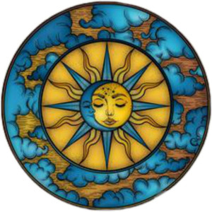 nirmal décor 56 cm Amazing Face Of Surya Magnetic Sticker Price in ...