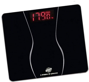 Granny Smith Personal Red Led Body Weight Machine Digital Toughened ...