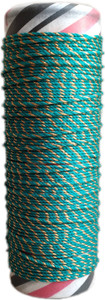 LOOPZE TWISTED CORD green, gold Thread Price in India - Buy LOOPZE ...