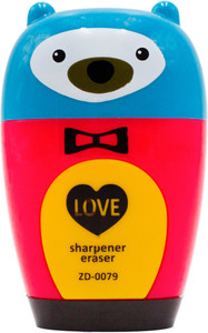 Flipkart.com | Wk Life Love Sharpener Eraser 2 in 1 Eraser Sharpener ...